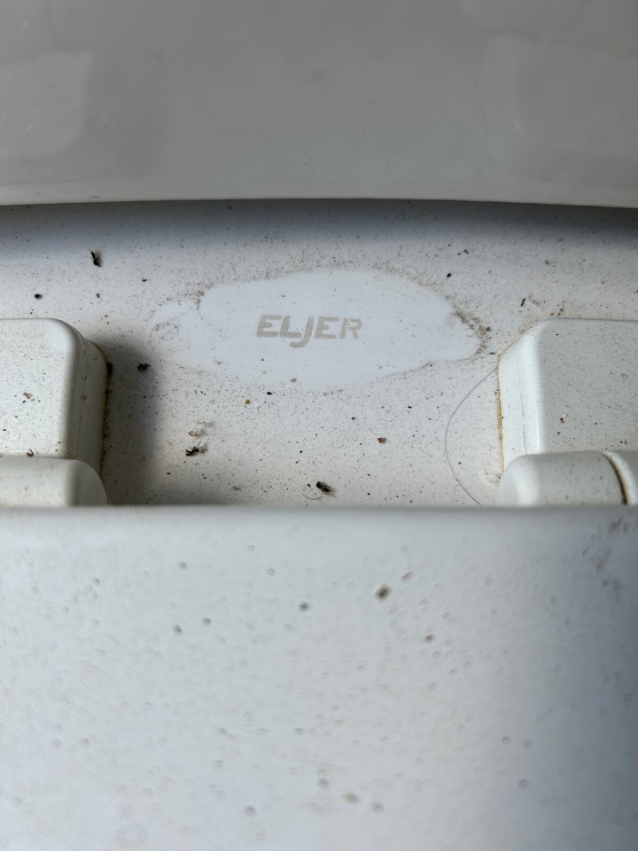 Vintage Eljer Corner Toilet - WHITE - Complete w/Bowl & Tank & Lid NO ...