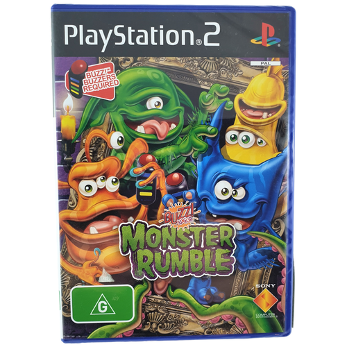 Buzz Junior Monster Rumble Ps2 Sony PlayStation 2 Complete CIB for sale ...