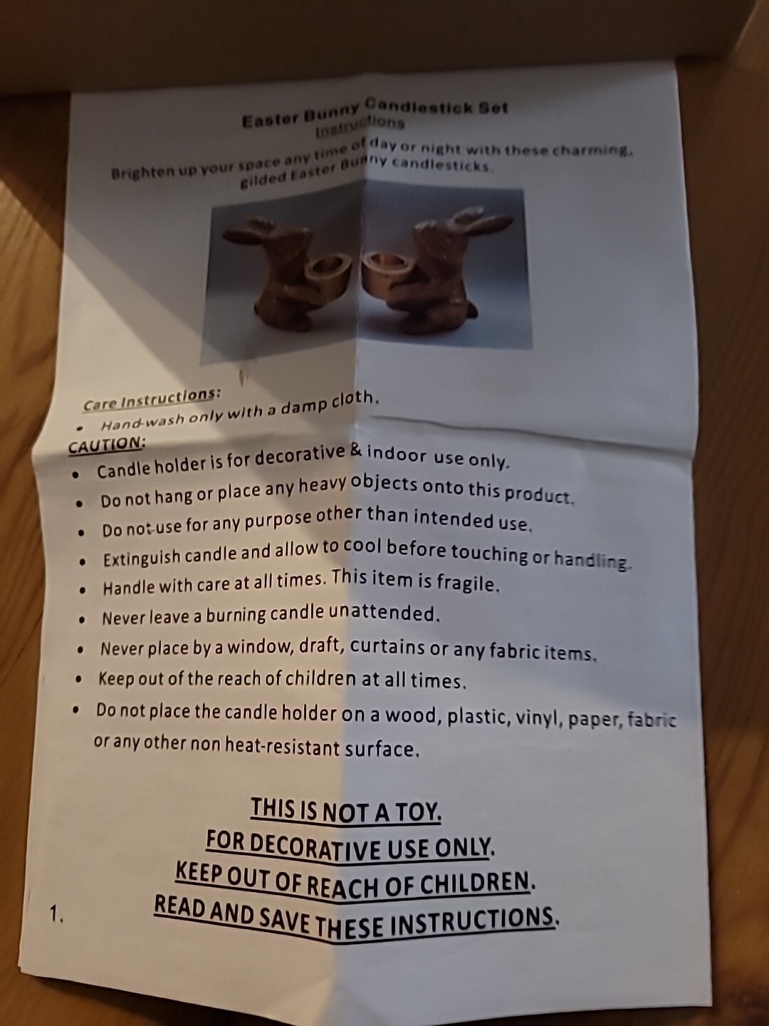 Easter Bunny Candlesticks Avon Gold Gilded Rabbit Taper Candle Holders ...