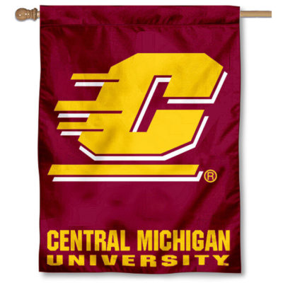 Central Michigan Chippewas CMU University College House Flag | eBay
