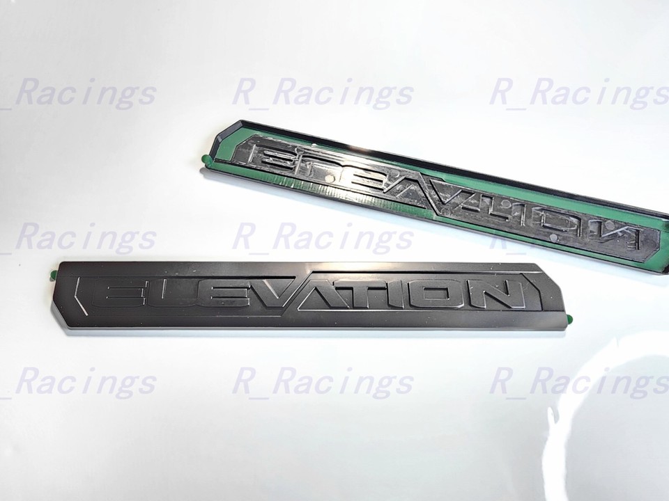 2019+ GMC Sierra 1500 2021+ Canyon Matte Black Overlay 3PC Door Rear ...