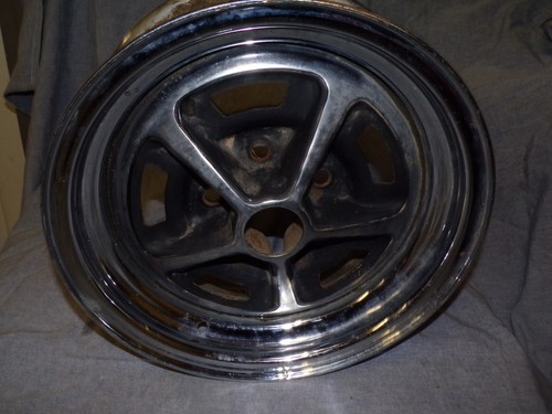 1966 1967 Ford Mustang Magnum Styled Steel Wheel 14x6 Chrome Outer ...