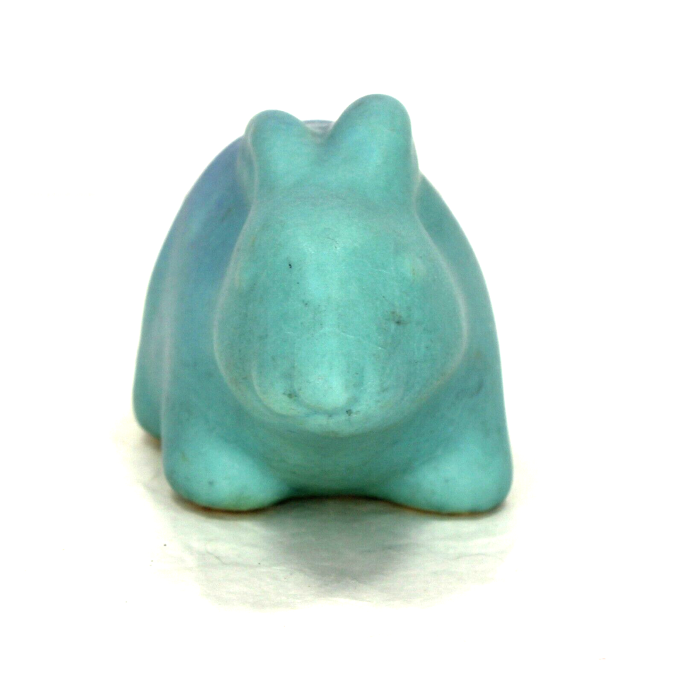Vtg Van Briggle Pottery Rabbit Ming Blue Glaze Midcentury Bunny Point ...