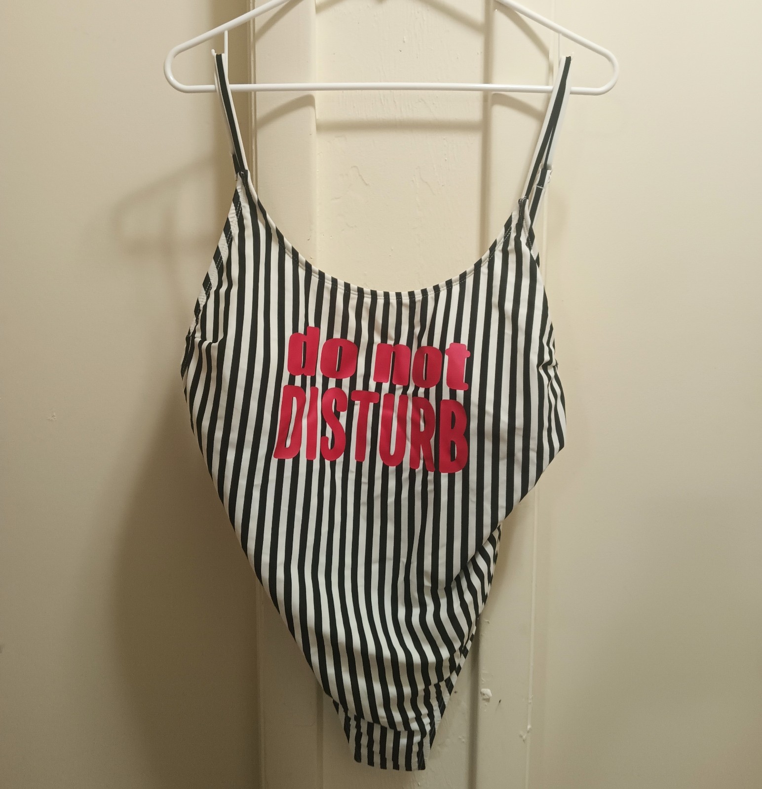 No Boundaries Do Not Disturb Adult Swimsuit XL - Gem