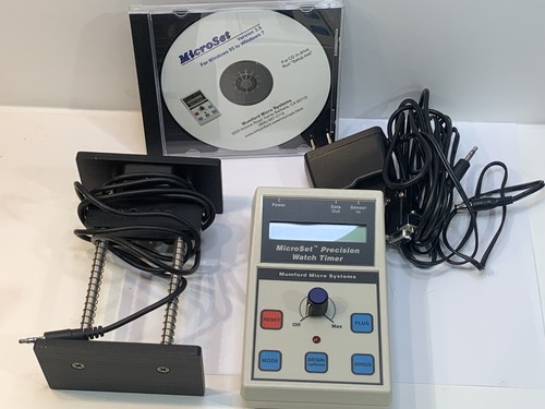 MicroSet Micro Set Clock and Watch Beat Timer, Pickup, Cords and CD | eBay
