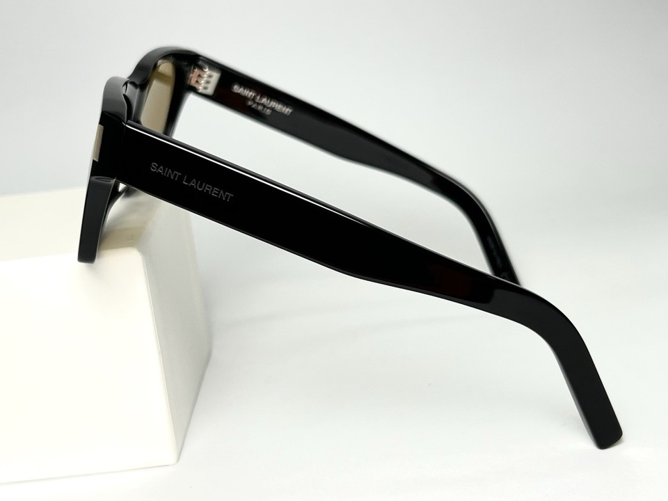 Saint Laurent Sunglasses SL402 Acetate Black Frame Square 54-145 ...
