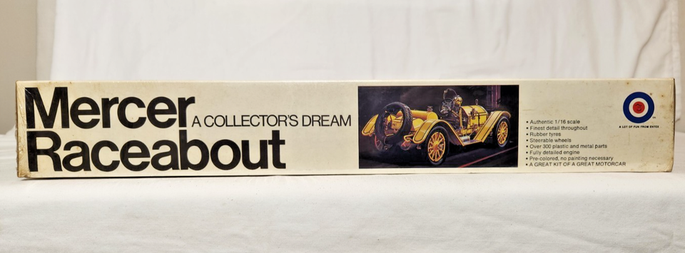 Rare Vintage Entex 1911 Mercer Raceabout Scale 1/16 Model Kit 8452 ...