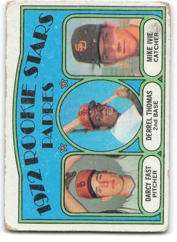 1972 Topps #457 Darcy Fast/Derrel Thomas/Mike Ivie P Poor RC Rookie Pa ...