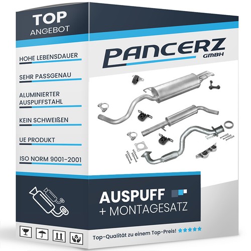 Auspuffanlage für VW Bora / VW Golf 4 Variant 1.6 105ps Motorcode: ATN ...