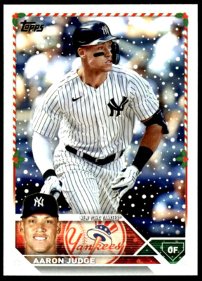 ⚾⚾2023 Topps AARON JUDGE Yankees SNOW Variation "AL 62 HR RECORD SEASON ...