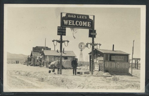 NV Oreana RPPC c.30 DAD LEE'S SHELL GAS STATION Route 40 I-80 W. of ...