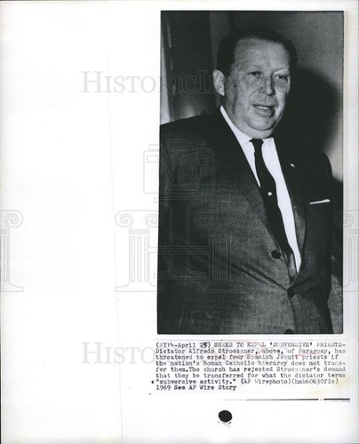 1969 Press Photo Alfredo Stroessner Matiauda - dfpb21143 | eBay