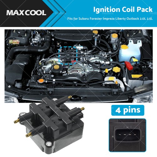 4 Pin Ignition Coil Pack for Subaru Forester Impreza Liberty Outback 2 ...