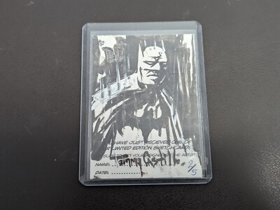 Batman Sketch Card Tommy Castillo Convention 2/5 C4 Comic Con 2009 | eBay