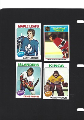 1975-76 TOPPS HOCKEY PARTIAL SET (151/330 Minor Stars, Commons) (NM ...
