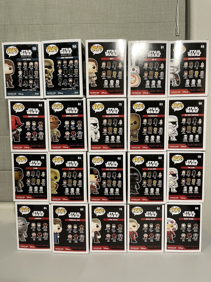 Star Wars Funko Pops Lot Sequel/Rogue One 20 Total READ DESCRIPTION | eBay