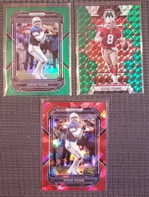 Steve Young 3 Card Lot: Prizm Draft Picks & Mosaic 2023 - All ...