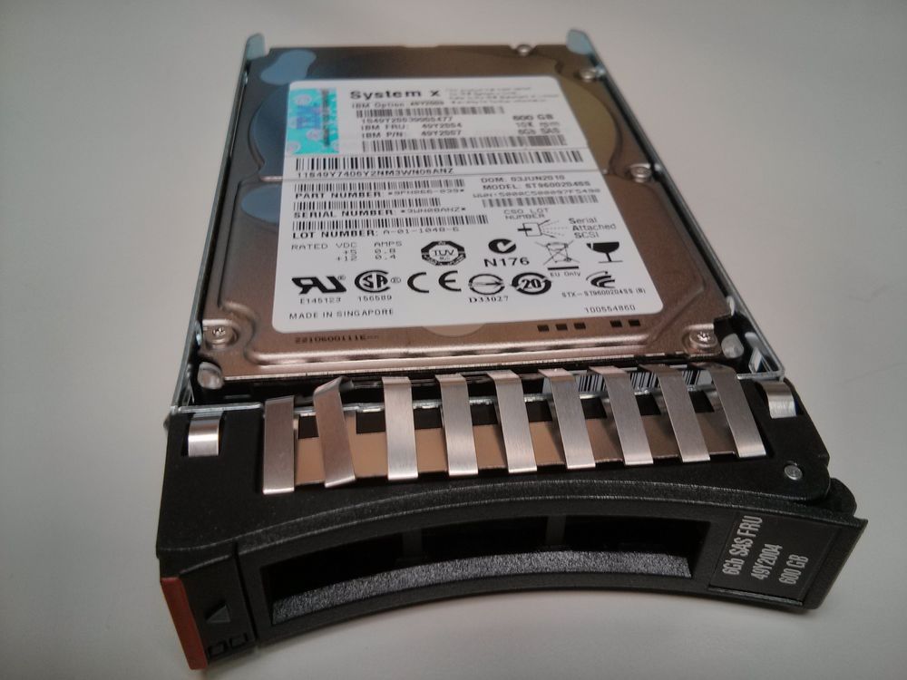 49Y2003/49Y2004/49Y2007/49Y7410- IBM 600GB 10K SFF SAS HARD DRIVE ...