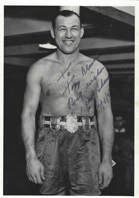 Boxer Jack Sharkey signed 5X7 photo 1930s Heavyweight Boxing Champion ...
