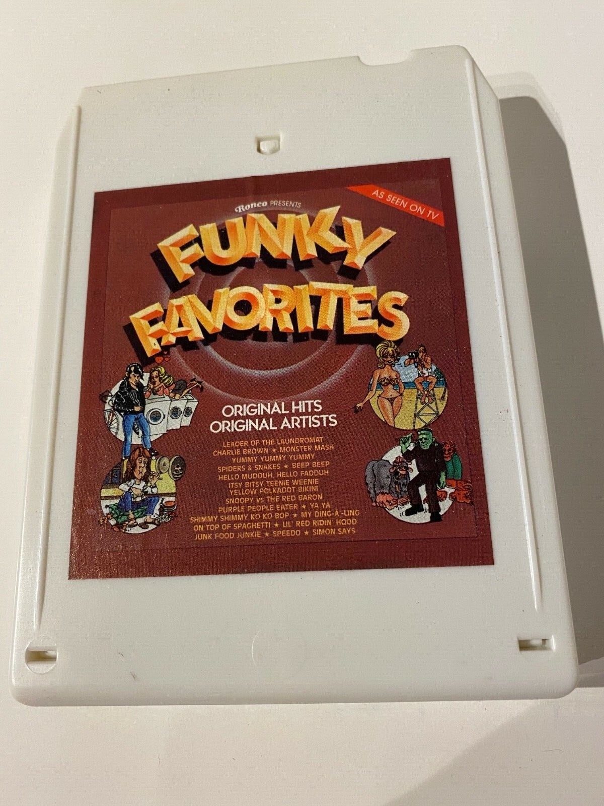 RONCO PRESENTS FUNKY FAVORITES ORIGINAL HITS ORIGINAL ARTISTS 8 TRACK ...