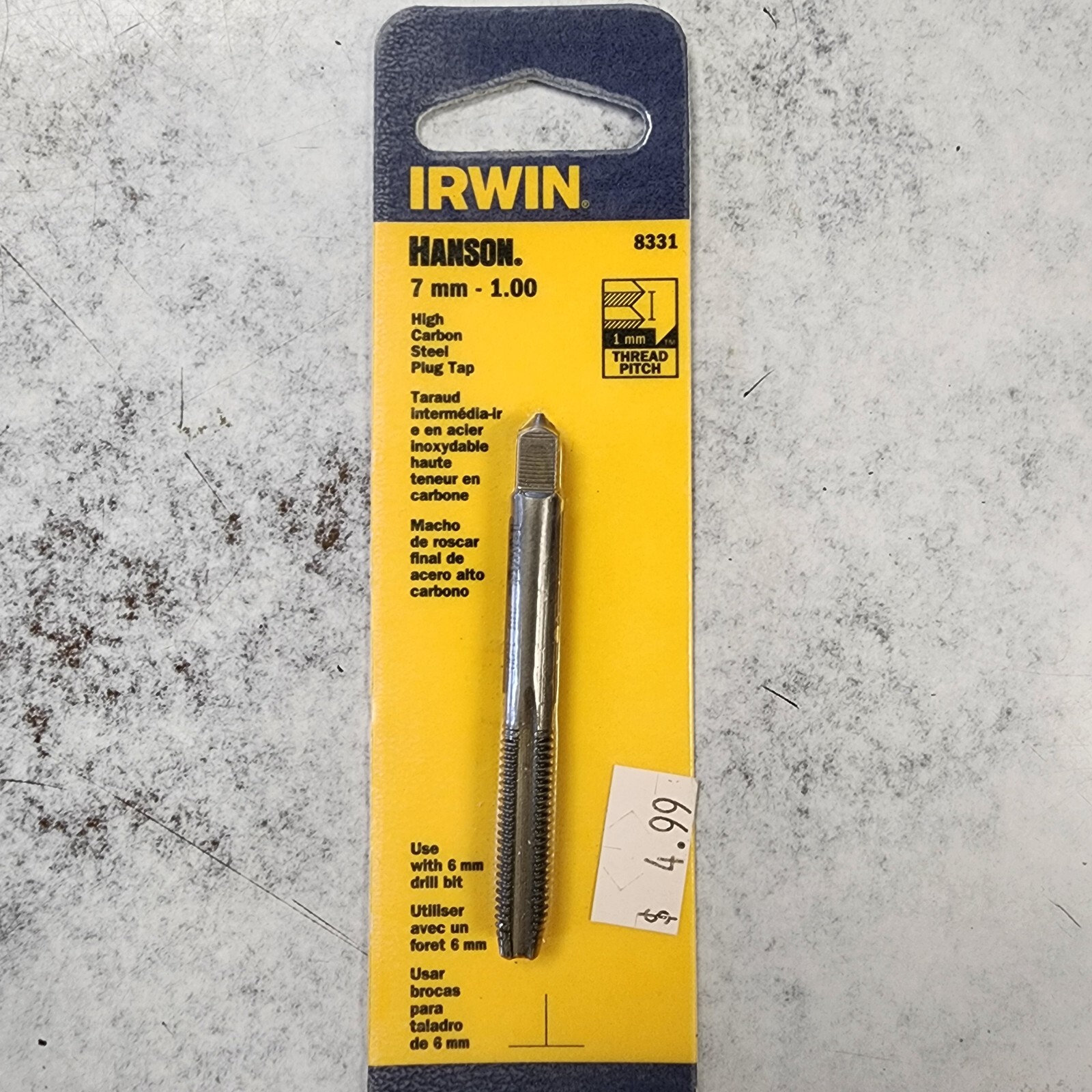 Irwin 8331 Hanson High Carbon Steel Metric Plug Tap 7 mm to 1 New | eBay