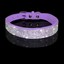 Purple Crystal Dog Collar Bling Diamante Cat Fancy Rhinestone Dog ...