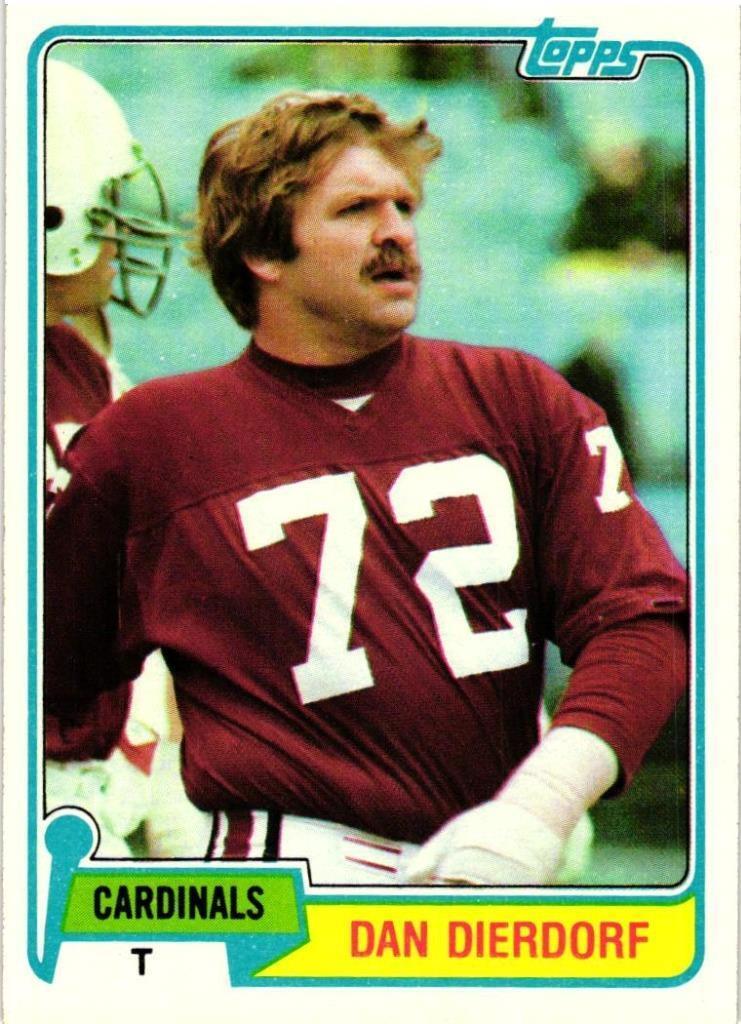 DAN DIERDORF 1981 Topps Football #519 $1 Items MUST Buy 2 to Qualify ...