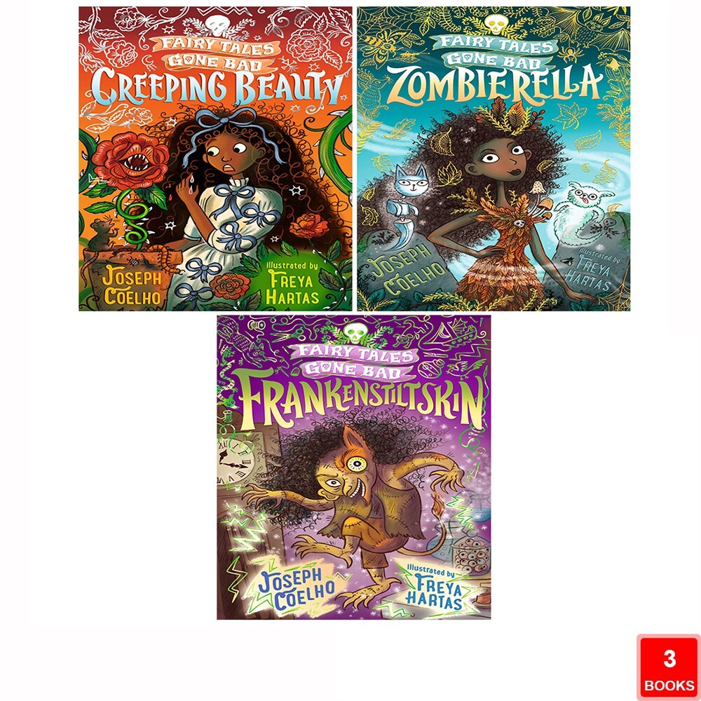 Fairy Tales Gone Bad Series 3 Books Set by Joseph Coelho Zombierella ...