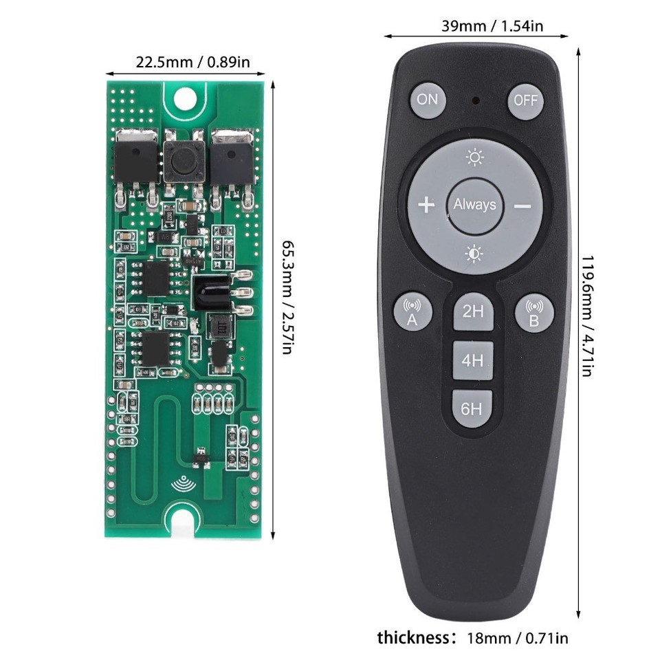 40W Solar Light Circuit Board Remote Controller Garden Lighting | eBay ...