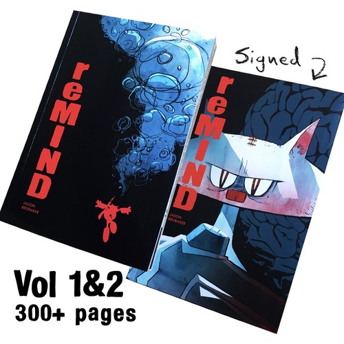 Signed reMIND Volume 1 and 2 (softcovers) by Jason Brubaker (OUT OF ...