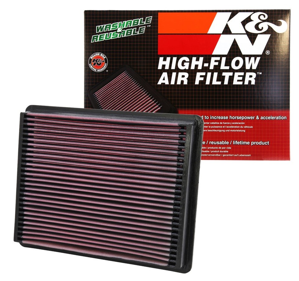 K&N 33-2135 Replacement Drop In Air Filter For 01-19 Chevy GMC 2500 ...