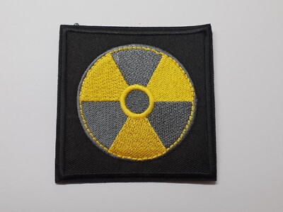 Quality Iron/Sew on Radioactive symbol patch hazard zombie costume ...