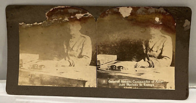 General Siebert Commander of American Marines In Europe Stereoview Card ...