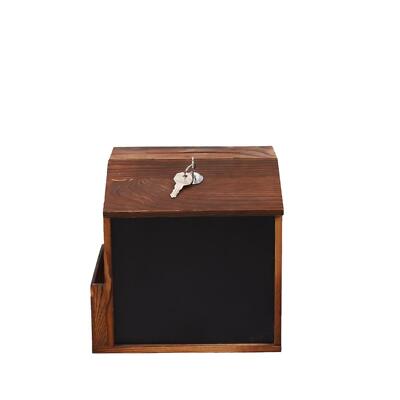 Wood Suggestion Box with Lock Comment Box for Wedding Church Prayer ...