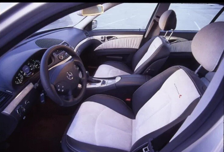 Mercedes W211 Kleeman E50 Seat Skins not E55 amg brabus Two Tone Suede ...