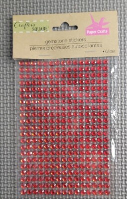 GEMSTONE Sticker Embellishments Crafters Square Red | eBay