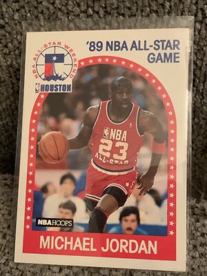 Michael Jordan 1989-90 NBA Hoops '89 All-Star Basketball Card Chicago ...