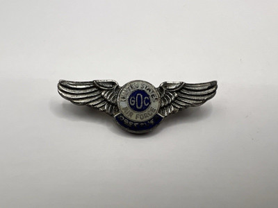 Cold War USAF Air Force GOC Ground Observation Corps 'Observer' Lapel ...