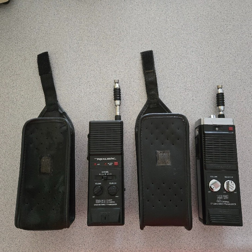 2 Realistic Handheld CB Radio Walkie Talkie TRC-217 & TRC-219 (Stranger ...