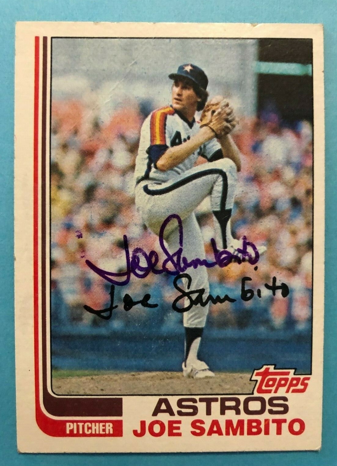 1982 Topps Card #34 Joe Sambito Autographed Card Houston Astros | eBay
