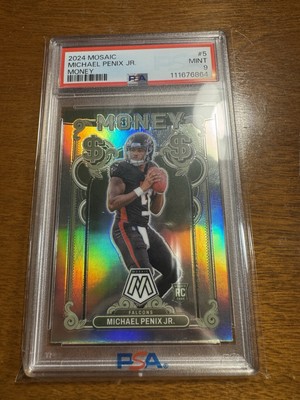 2024 Panini Mosaic Money #5 Michael Penix Jr. Rookie Atlanta Falcons ...