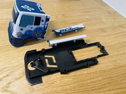 Scalextric Racing Truck 3D Printed Chassis By RJ PRINT SHOP slot It ...