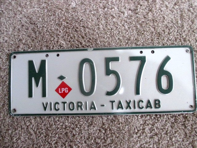 VICTORIA TAXI CAB NUMBER PLATE - M - 0576 CIRCA 2000 ALUMINIUM | eBay ...