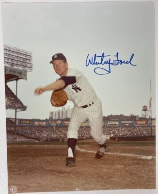 Whitey Ford Signed Autographed Vintage Glossy 8x10 Photo New York ...
