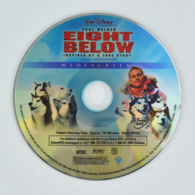 Eight Below (DVD, 2006, Widescreen) Paul Walker, Jason Biggs - DISC ...