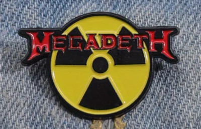 MEGADETH pin lapel brooch - heavy metal rock music - FREE SHIPPING ...