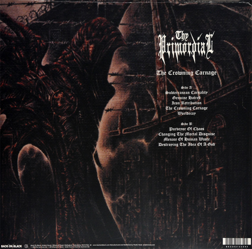 THY PRIMORDIAL - THE CROWNING CARNAGE, 2018 UK LTD EDN CLEAR vinyl LP ...