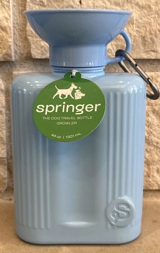 Springer ︎BLUE ︎Portable Travel Water Bottle for Dogs/Pets ︎as Seen on ...