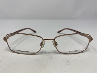 Revlon RV5036 (512) ROSE GOLD 55-16-135 Metal Full Rim Eyeglasses Frame ...