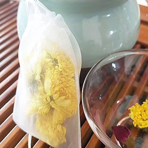 Pack Of 100 Nylon Disposable Tea Infused Filter Drawstring Bags For ...